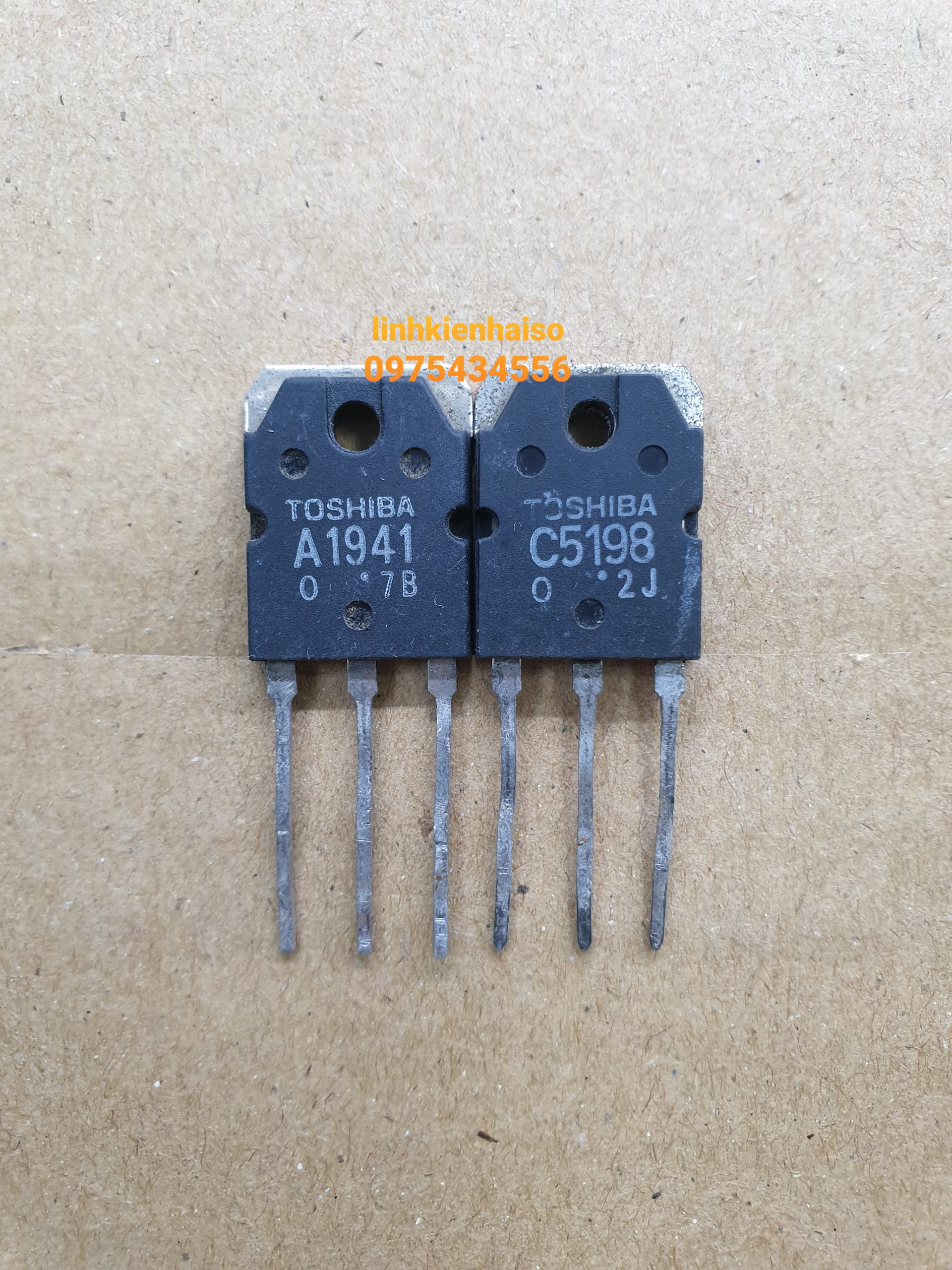 A1941 C5198 TRANSISTOR 140V 10A 100W (Tháo máy) - Linh Kiện