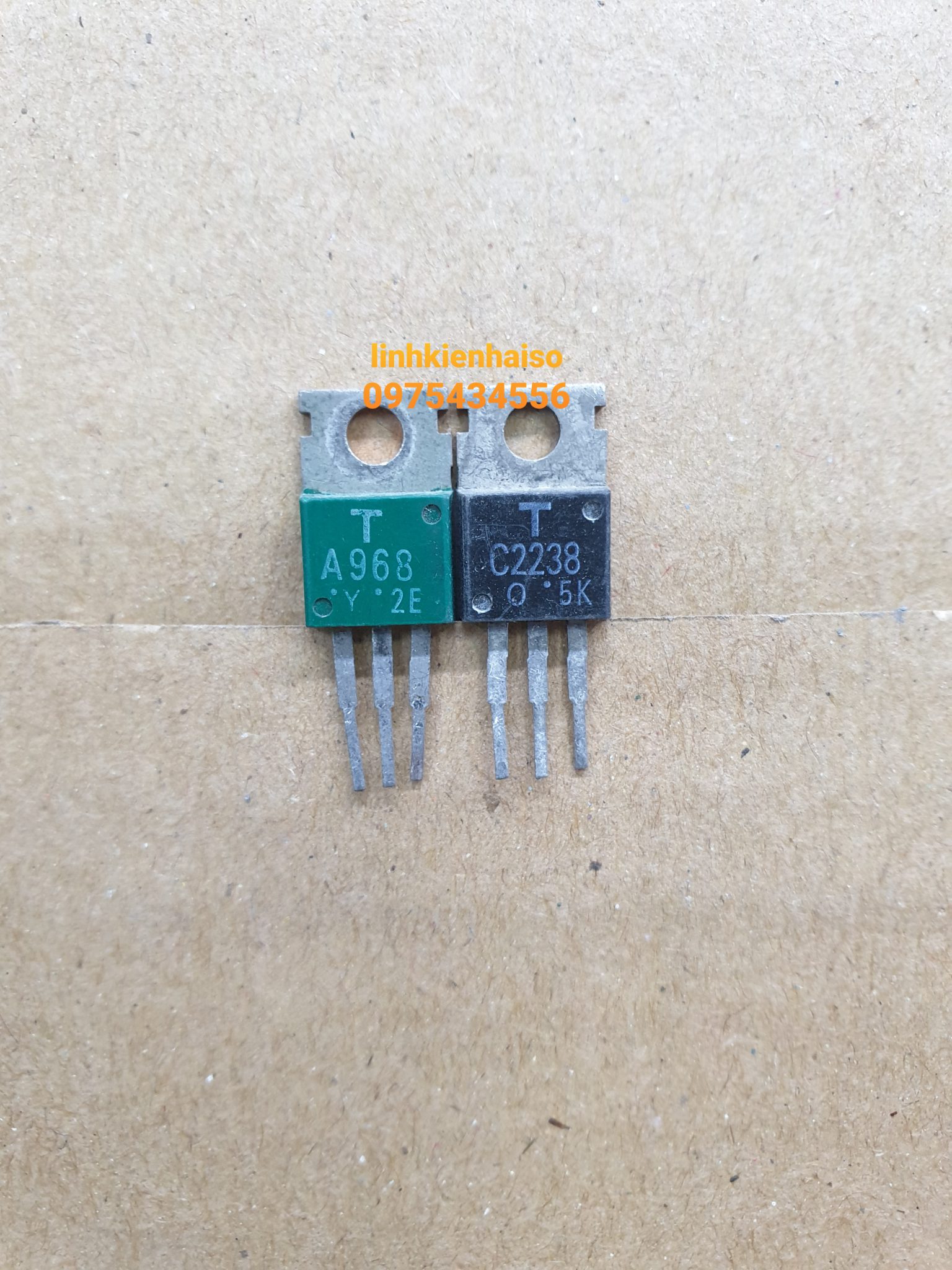A968 C2238 TRANSISTOR 1.5A 200V 25W (Tháo máy) - Linh Kiện