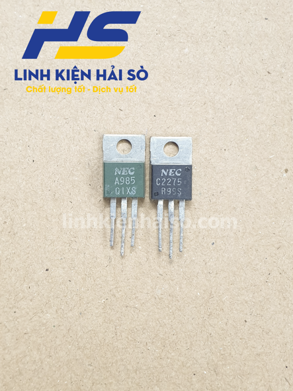A985 C2275 TRANSISTOR 120V 1.5A (THÁO MÁY) - Linh Kiện